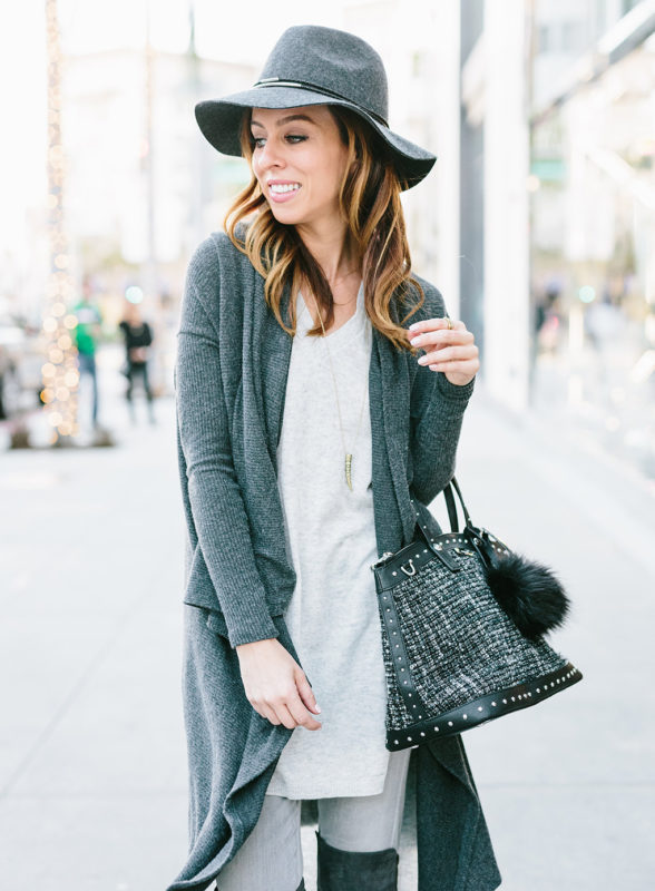 How To Layer in Grey for a Gray Winter Day - Sydne Style
