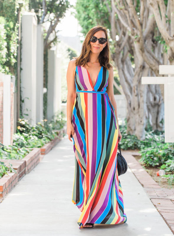 Be a Rainbow in Someone’s Cloud – How to Wear a Rainbow Dress - Sydne Style