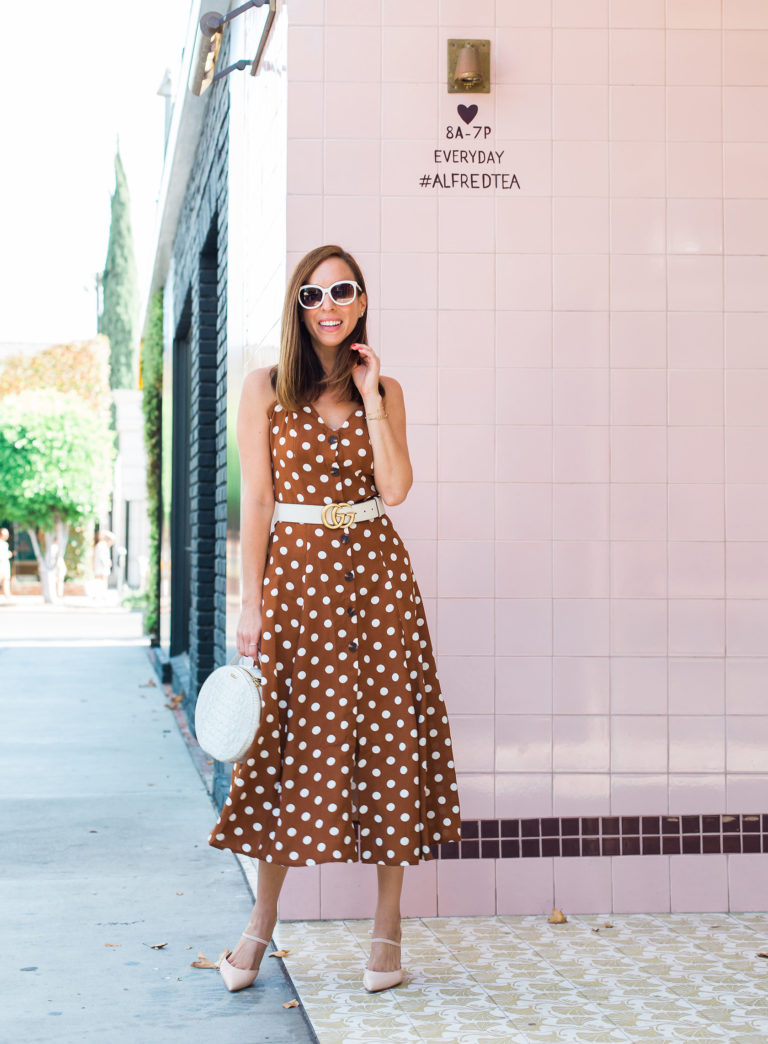 Pretty Woman Vibes in Polka Dot Dresses - Sydne Style