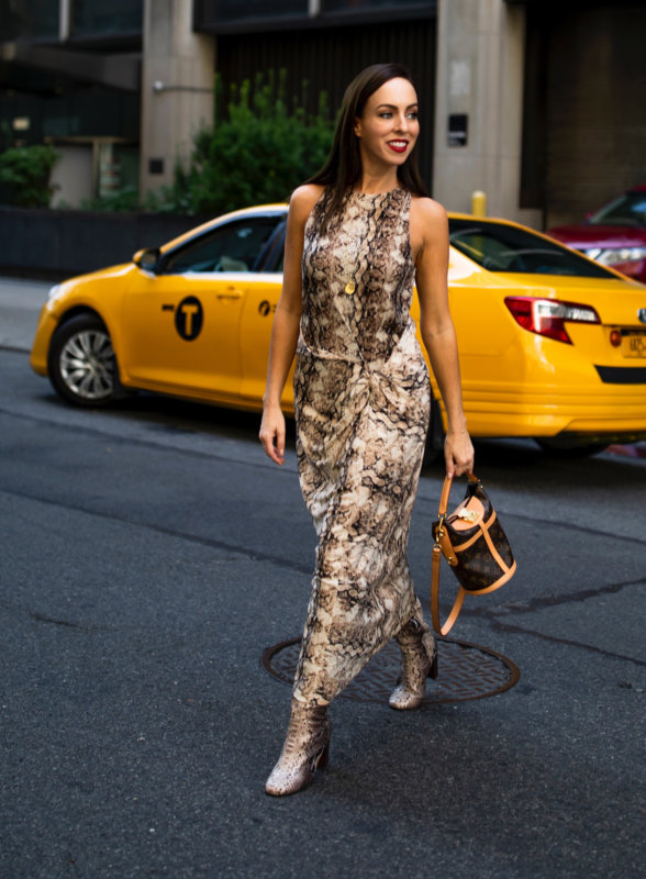 Making the Fall Snakeskin Trend Sophisticated in Neutrals - Sydne Style