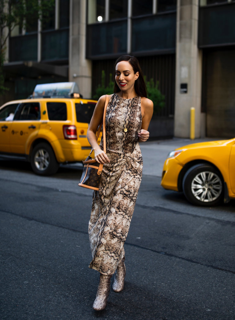 Making the Fall Snakeskin Trend Sophisticated in Neutrals - Sydne Style